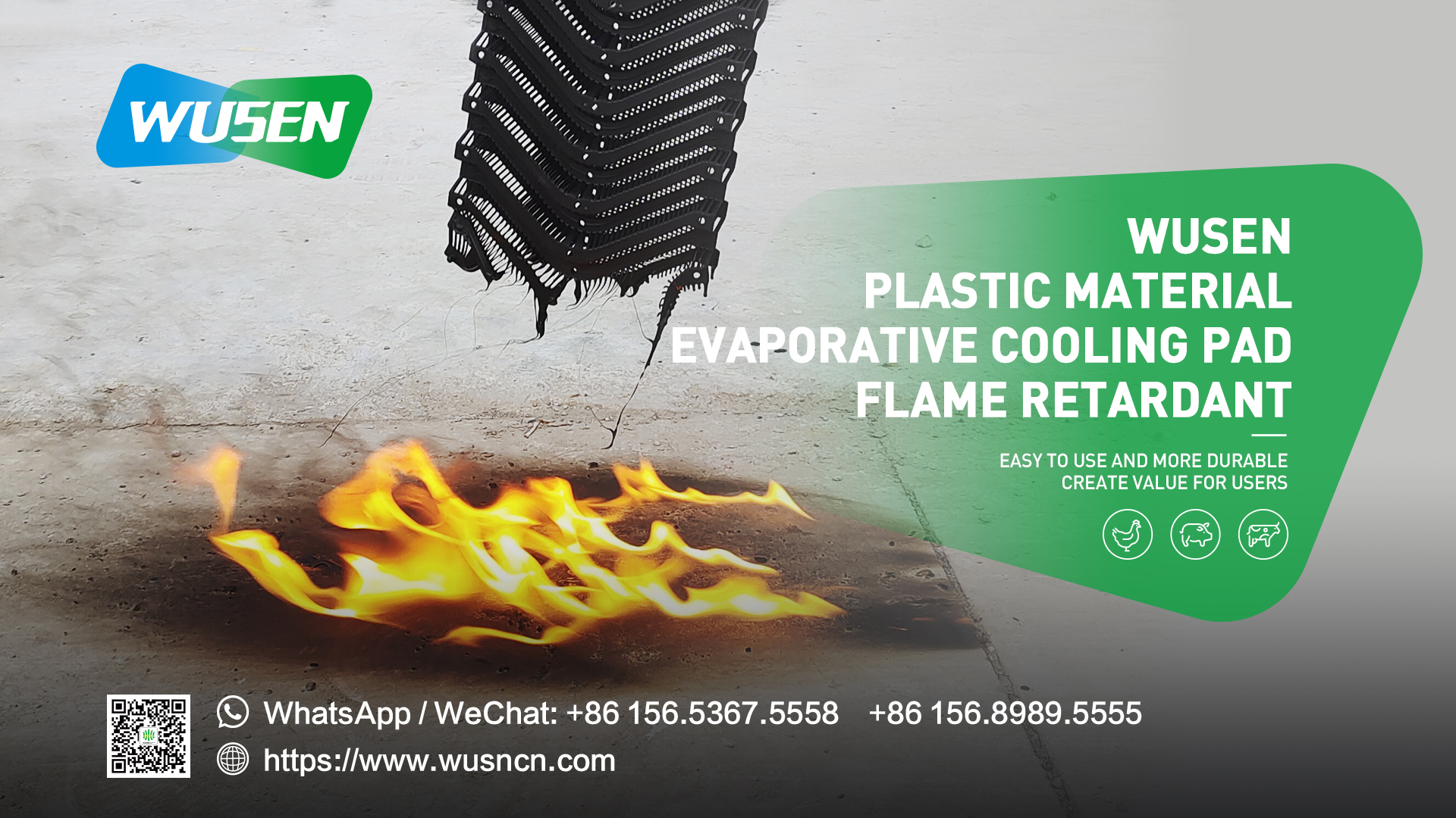 Plastic evaporative cooling pad is a device that uses the principle of ...