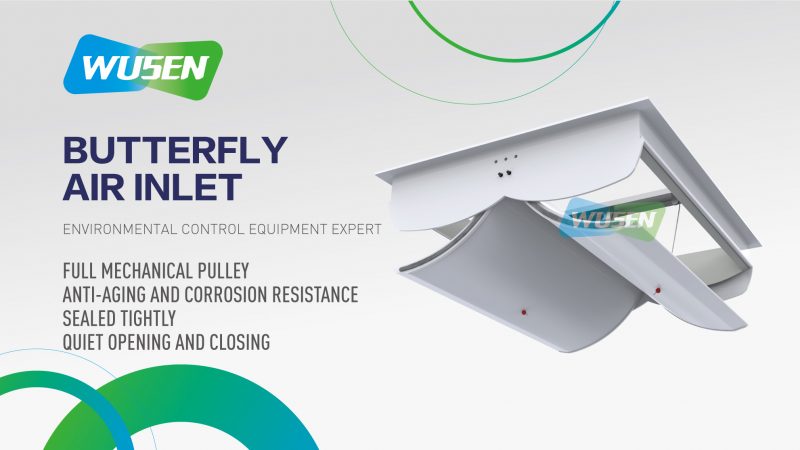 Poultry ceiling air inlet - regulating fresh air in the poultry house ...